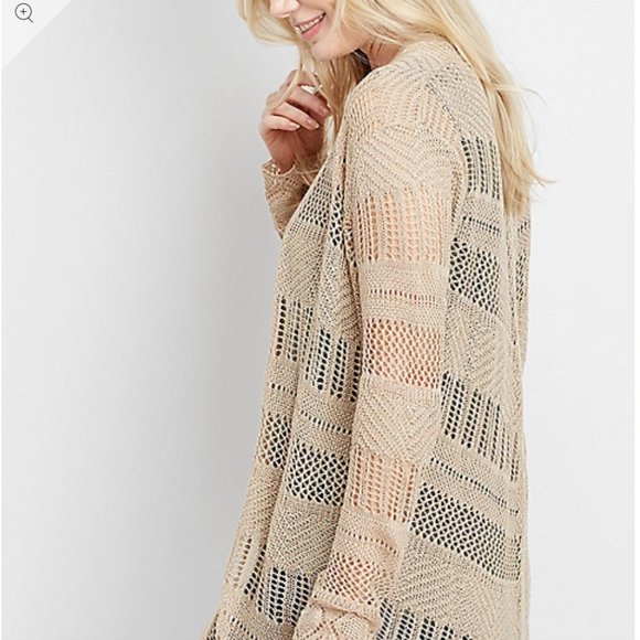 Mystree | Sweaters | Nwt Mystree Pointelle Duster Size Small Cardigan ...